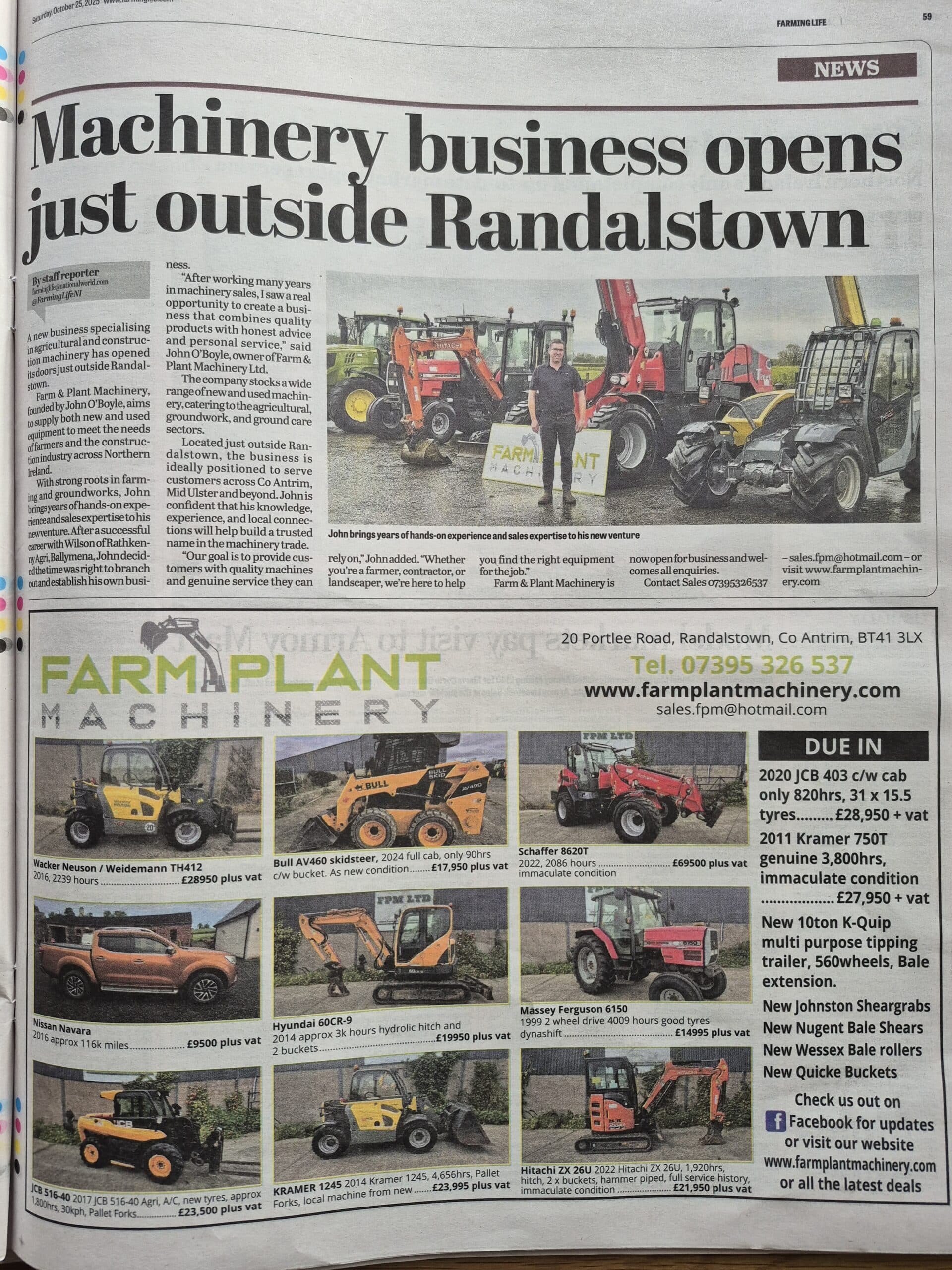 Farm Plant Machinery Ltd – Farm Machinery for Sale Northern Ireland